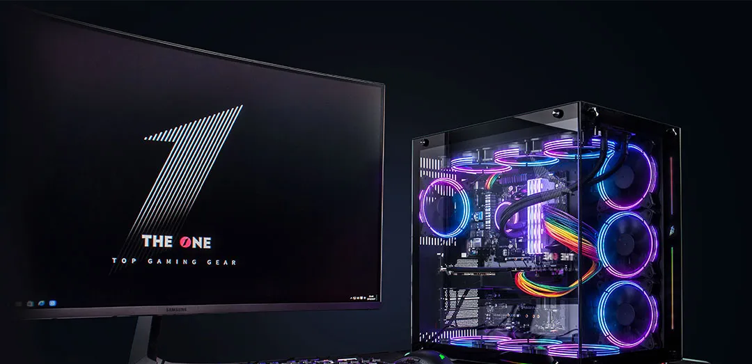 1stPlayer Megaview MV8-TP ATX Tempered Glass Gaming Case - Black ...