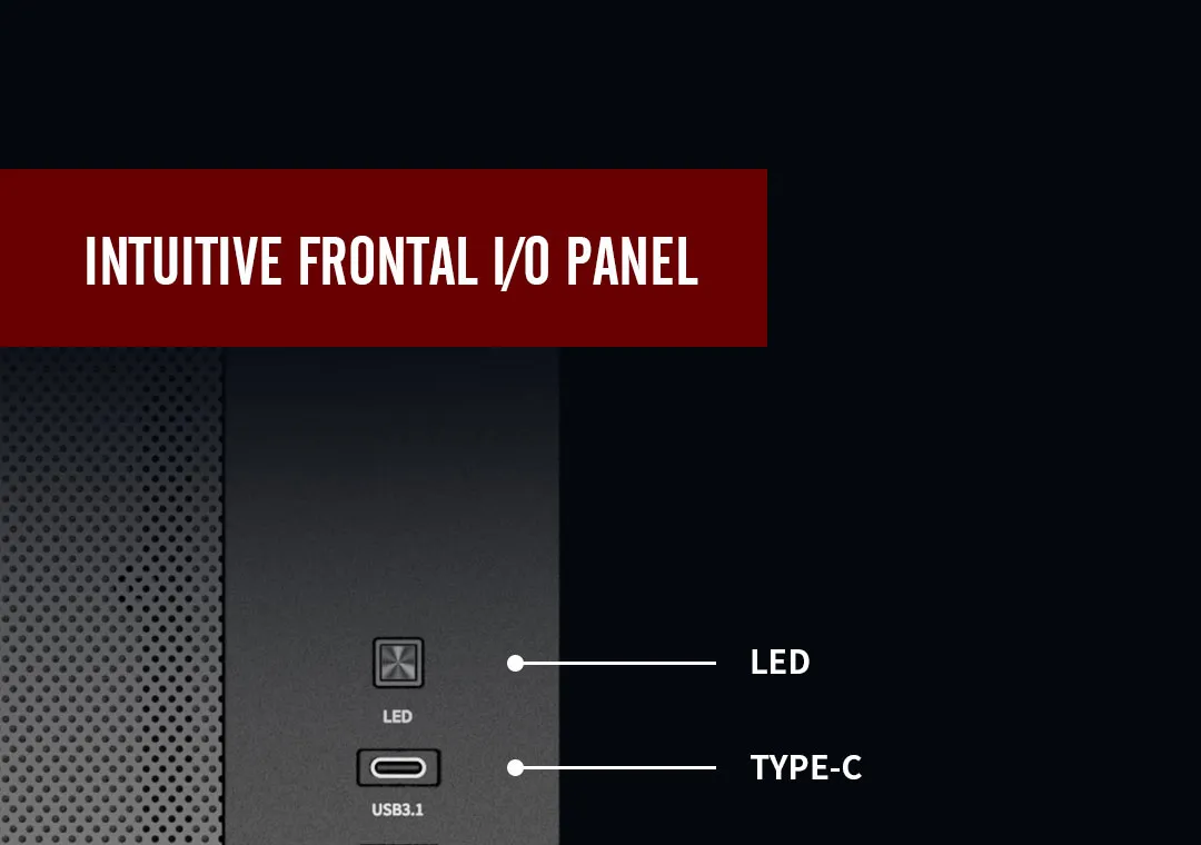 1stPlayer Megaview MV8-TP ATX Tempered Glass Gaming Case - Black ...