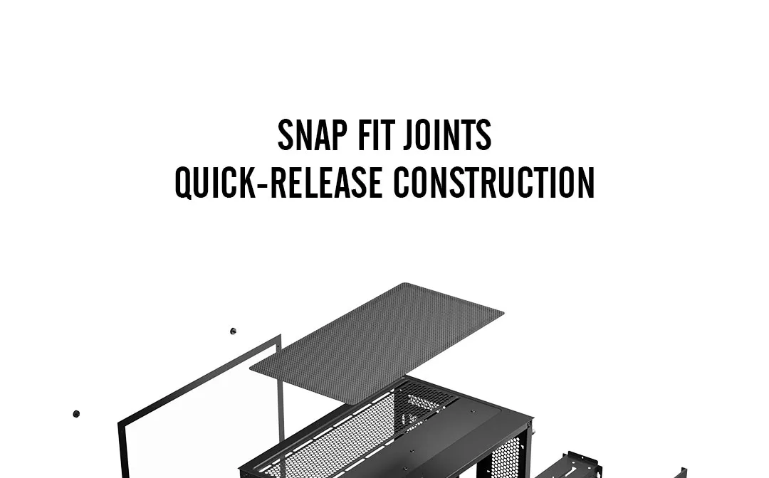 1stPlayer Megaview MV8-TP ATX Tempered Glass Gaming Case - Black ...