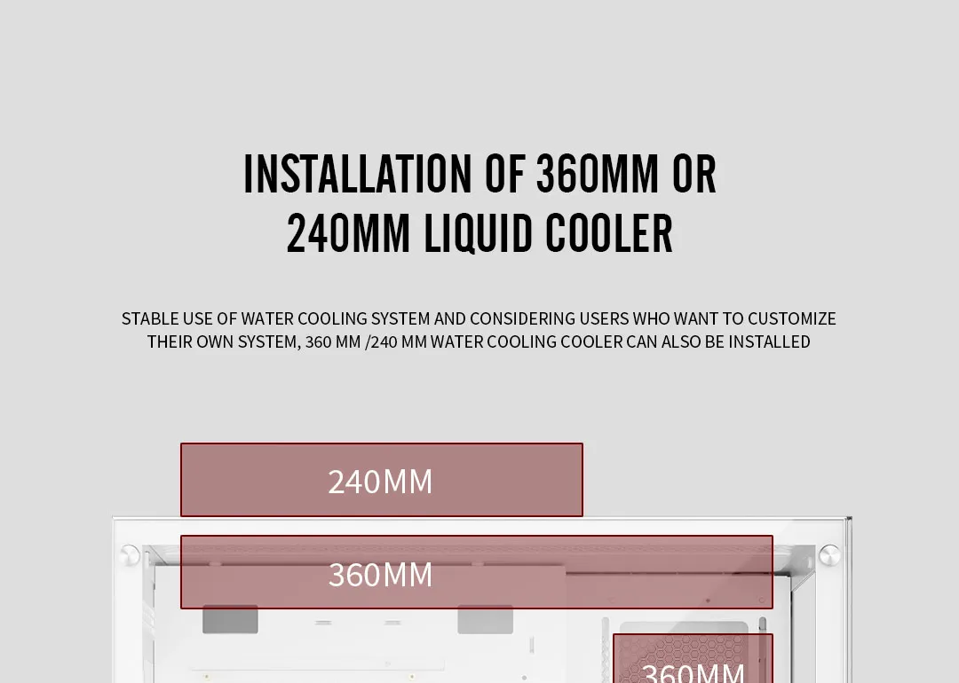 1stPlayer Megaview MV8-TP ATX Tempered Glass Gaming Case - Black ...